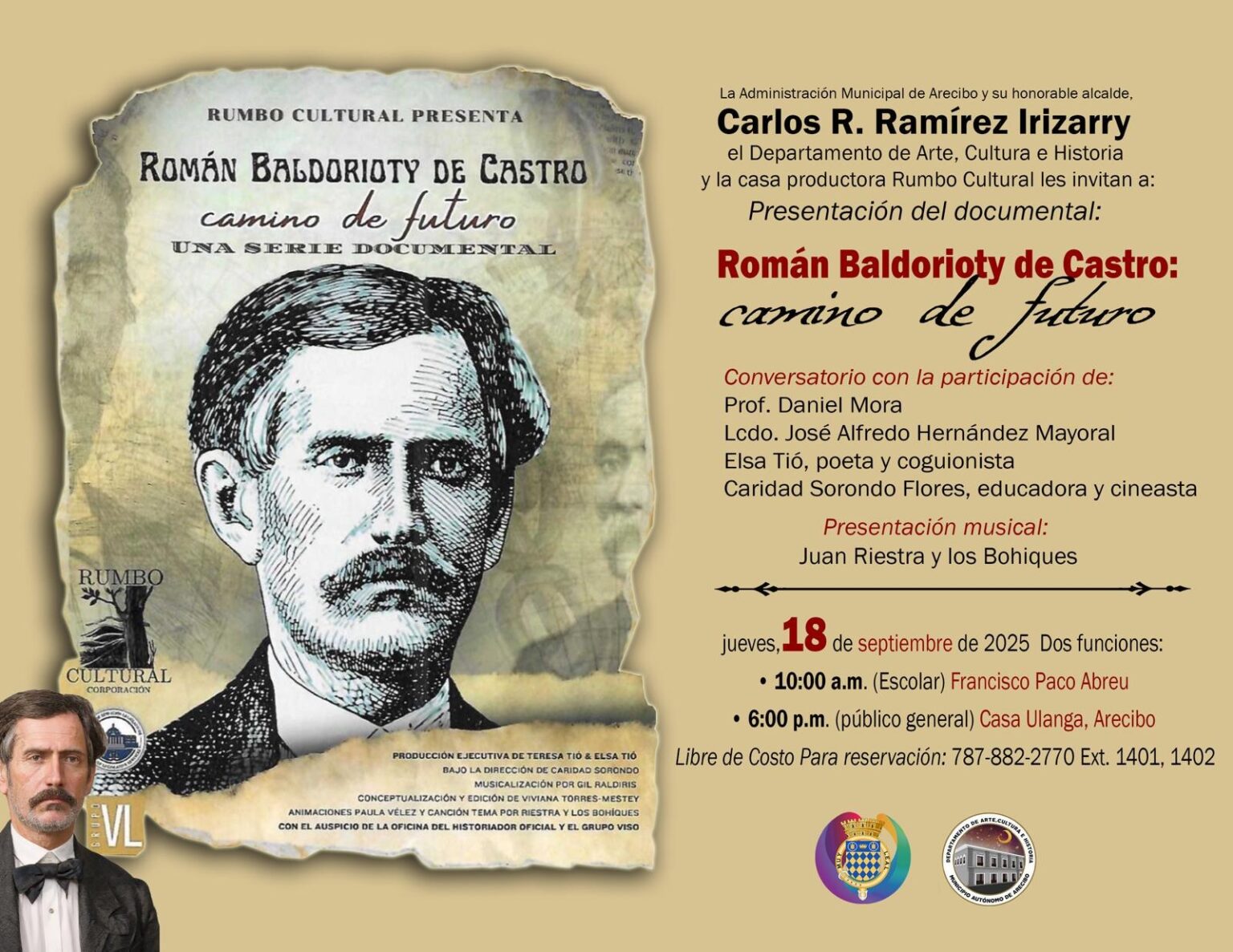 🎥 Presentación del Documental: "Román Baldorioty de Castro: Camino de ...